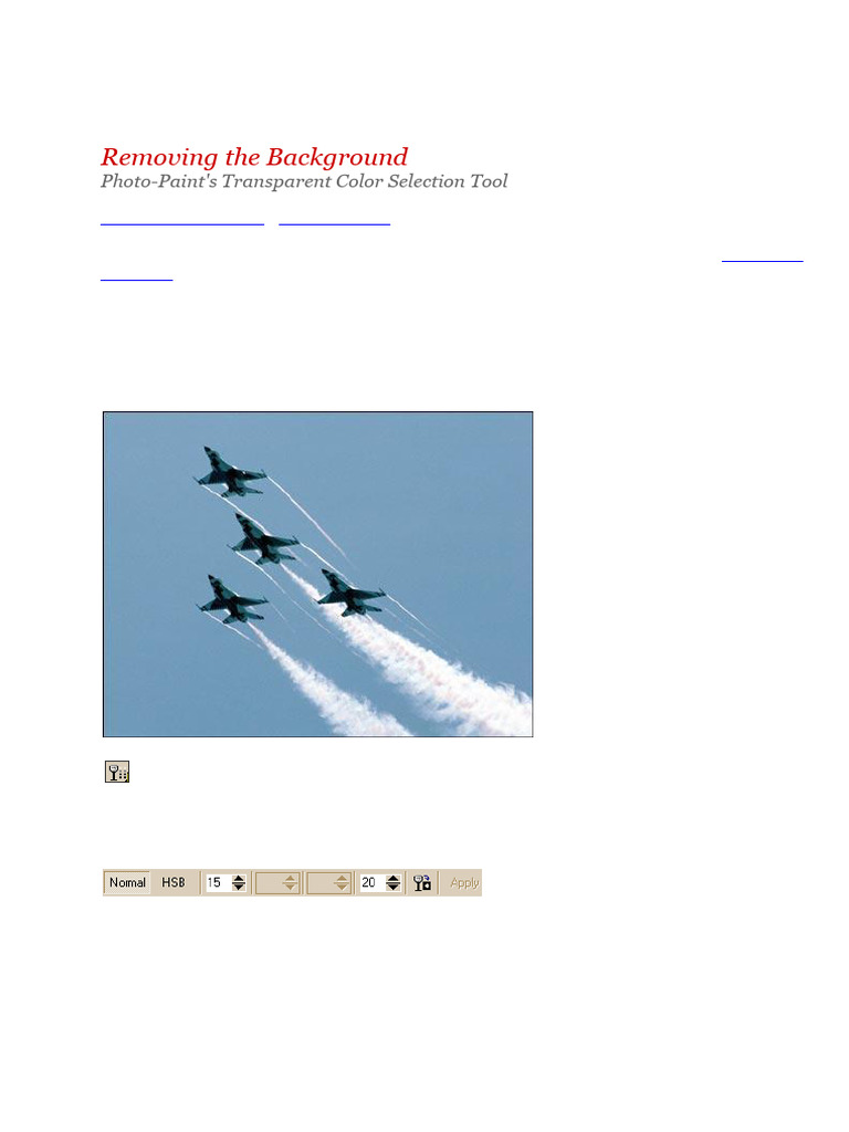Remove Background in Corel Photo-Paint | PDF | Adobe Photoshop ...