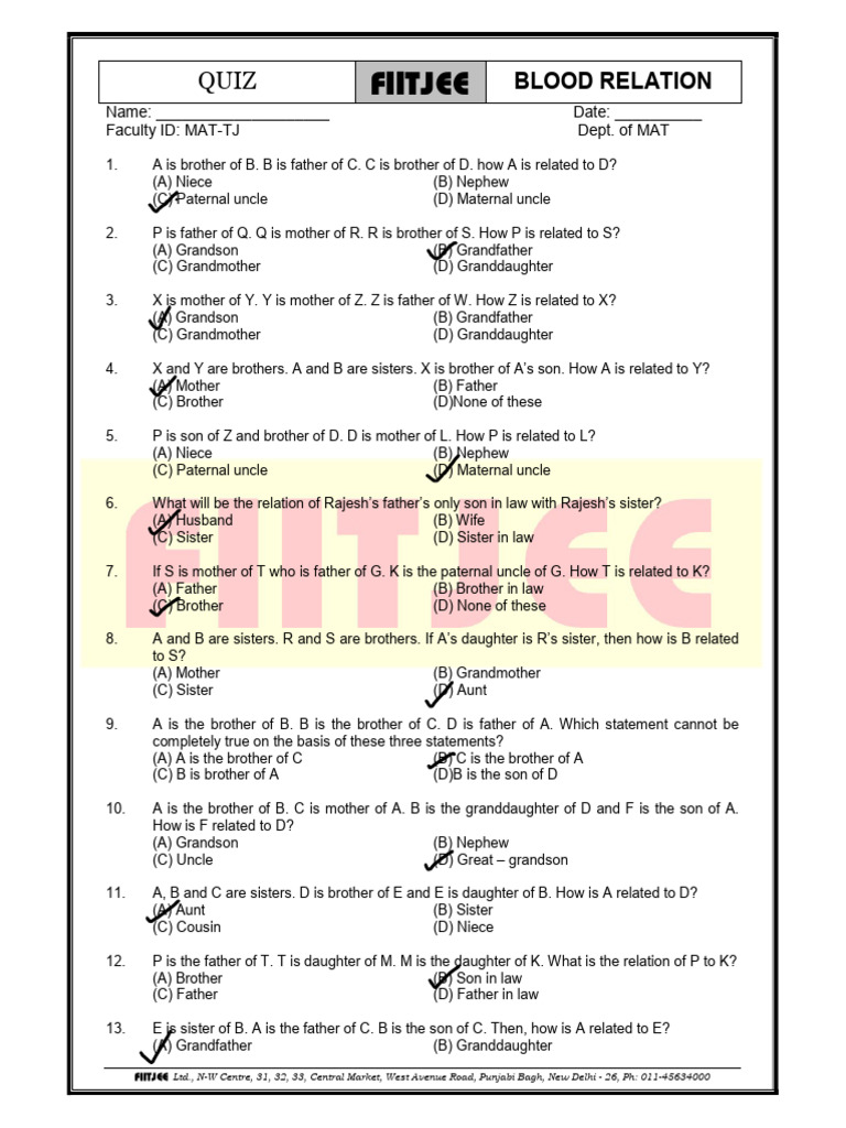 Blood Relation - Completed | PDF | Family | Kinship And Descent
