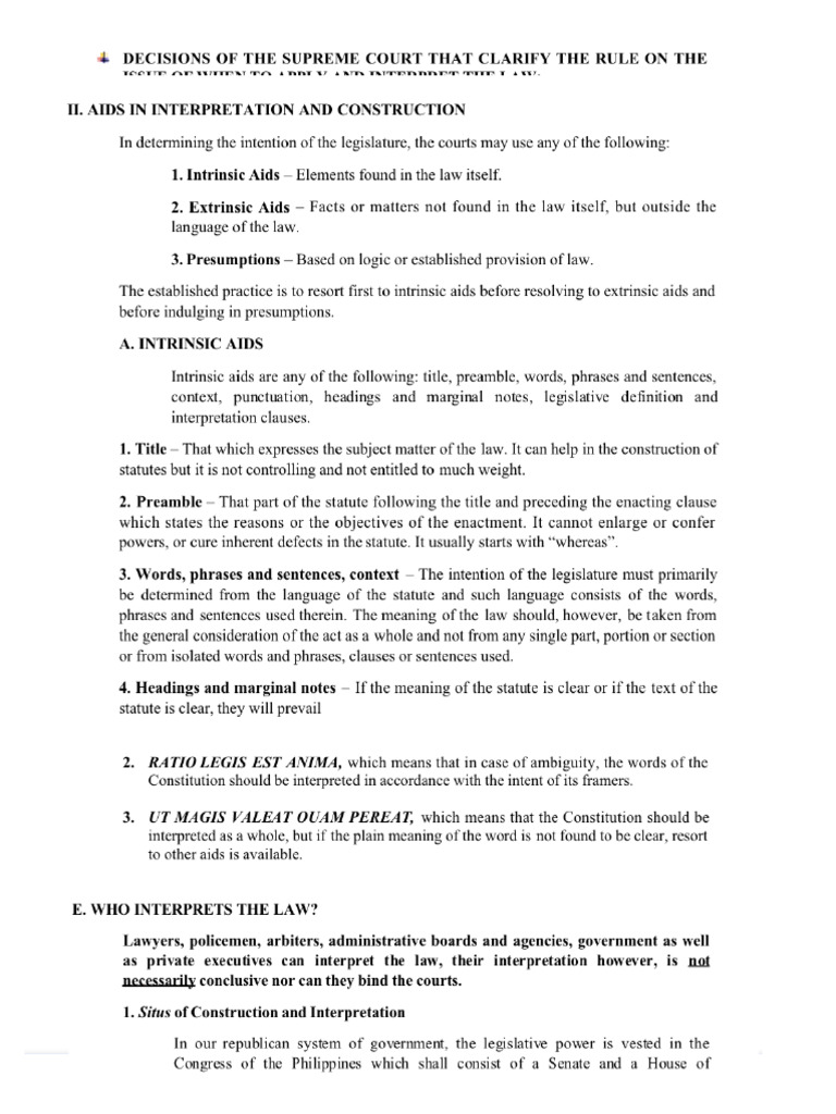 Statutory Construction | PDF