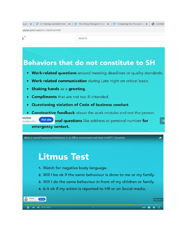 What Does Not Constitute SH | PDF