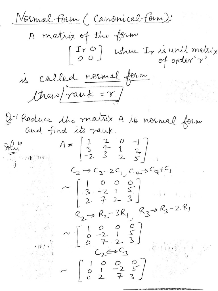 Matrices - Calculus - Module-L (Lecture-3) | PDF