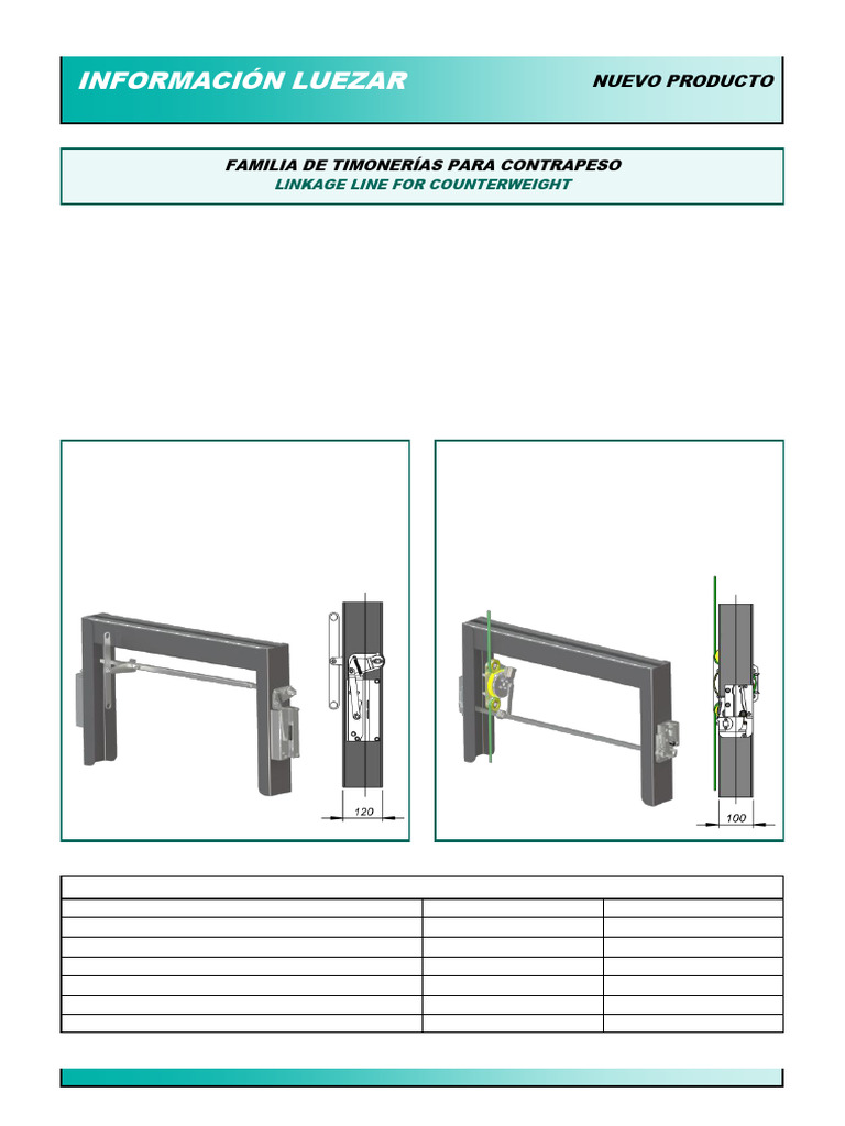 Nuevas Timonerías para Contrapeso Luezar | PDF