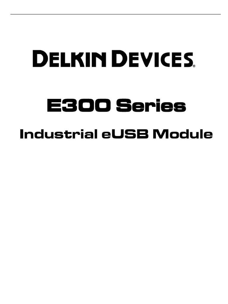 401-0451-00-Rev-D-E300-Series-Industrial-eUSB-Eng-Spec | PDF | Usb ...