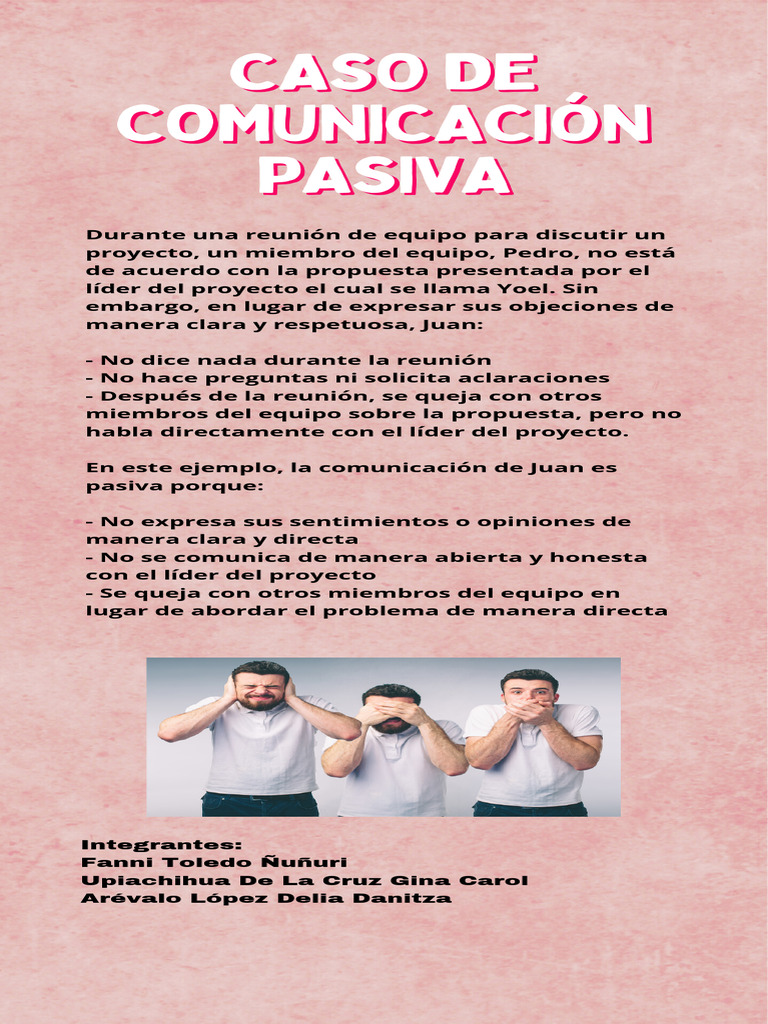 comunicación pasiva | PDF