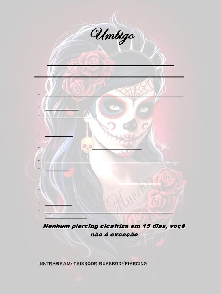 Cuidados Essenciais para Piercing no Umbigo | PDF