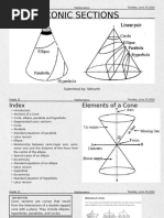 Conic Sections Class 11 Notes | PDF | Ellipse | Circle