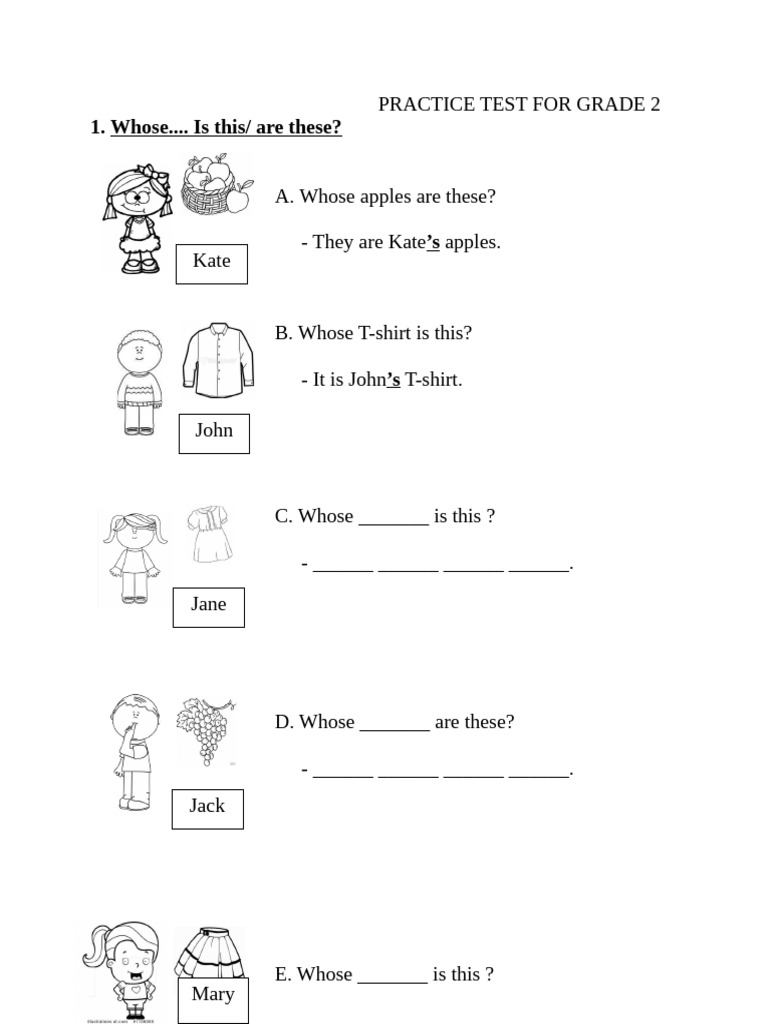 Grade 2 Practice Test Questions | PDF | Polytopes