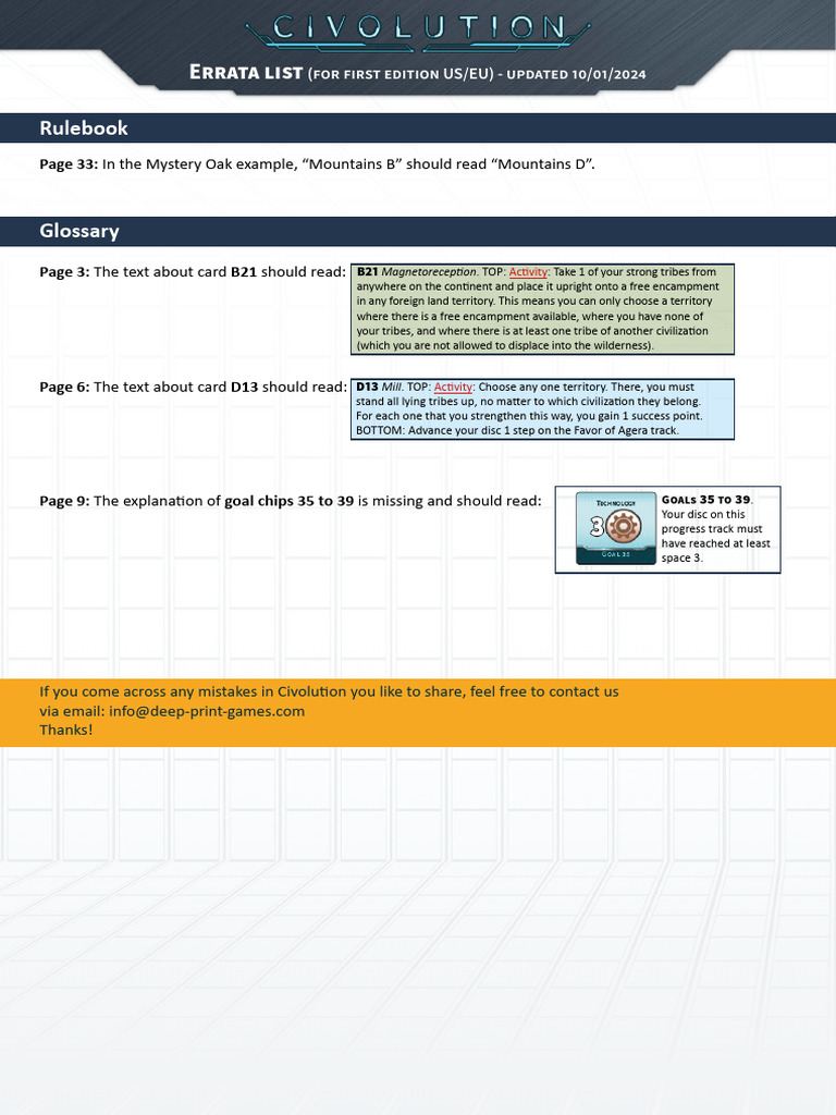 Civolution Errata EN V 1 | PDF