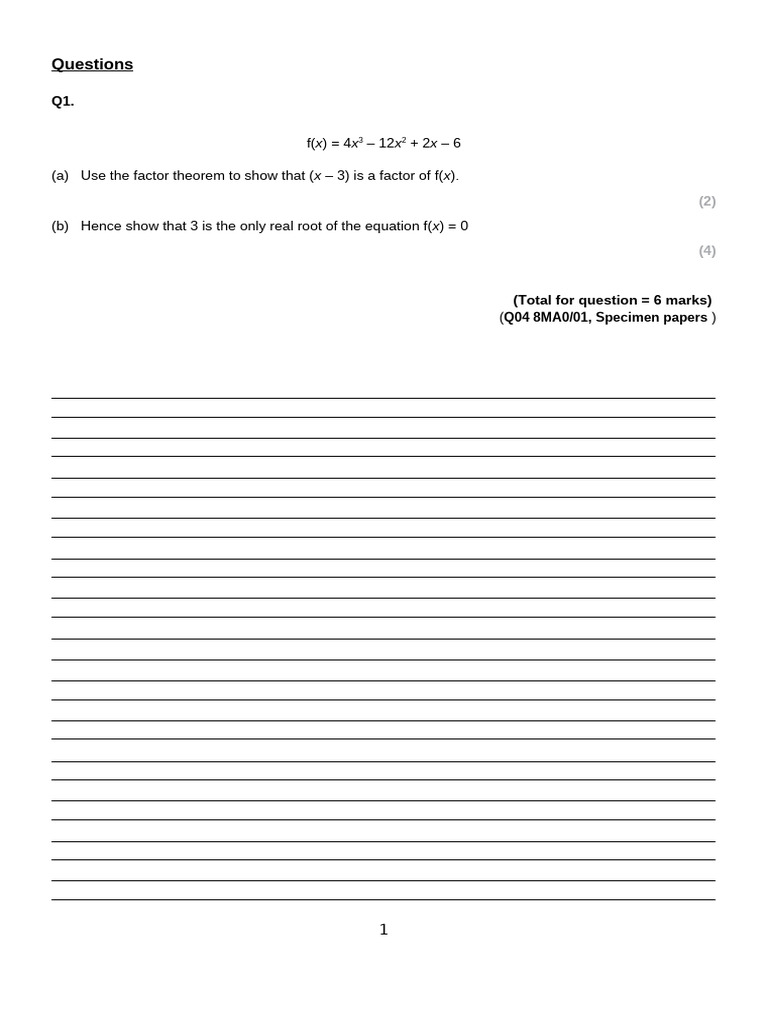 Jan 2025 Y13 Mock Pure 1 | PDF | Mathematical Objects | Equations