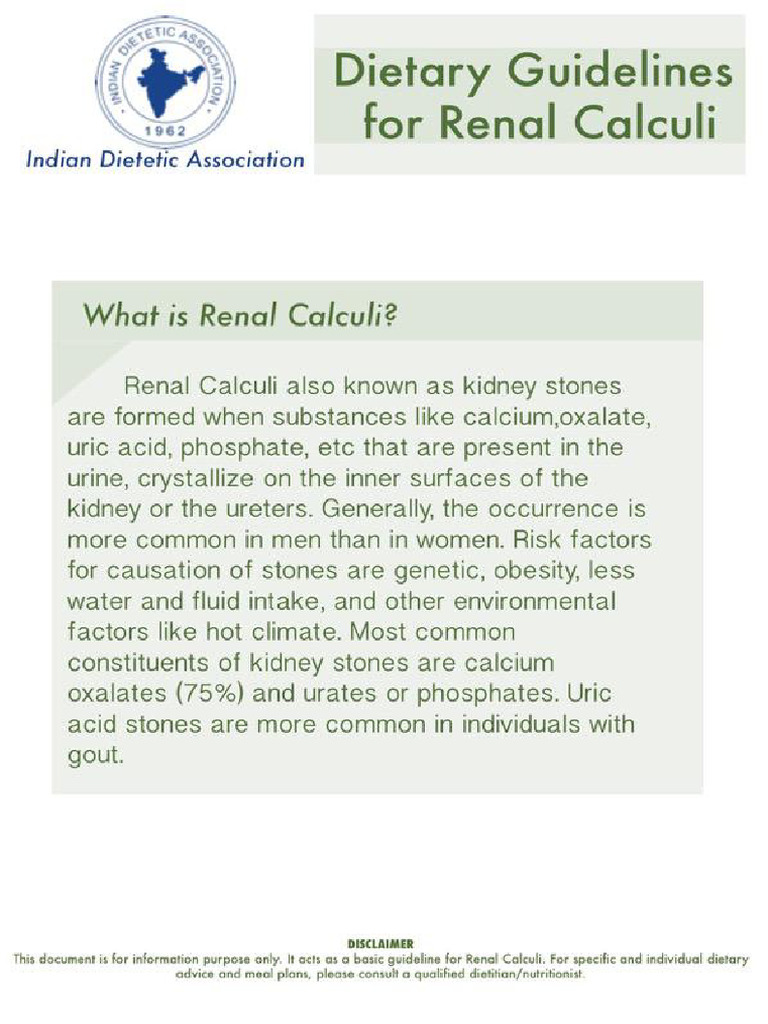 Renal Calculi Min | PDF