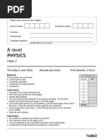 Aqa A Level Physics Paper 1 June 2025 Worked Exam Solutions 1 | PDF