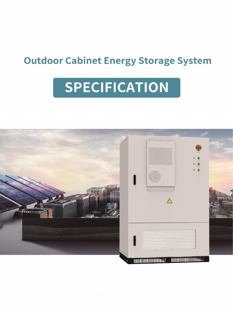 50KW-100KWH Outdoor Cabinet Energy Storage System | PDF | Photovoltaic ...