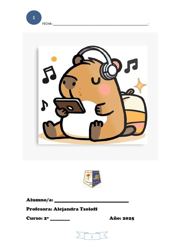 Cuadernillo 2do 2025 Esc 444 | PDF