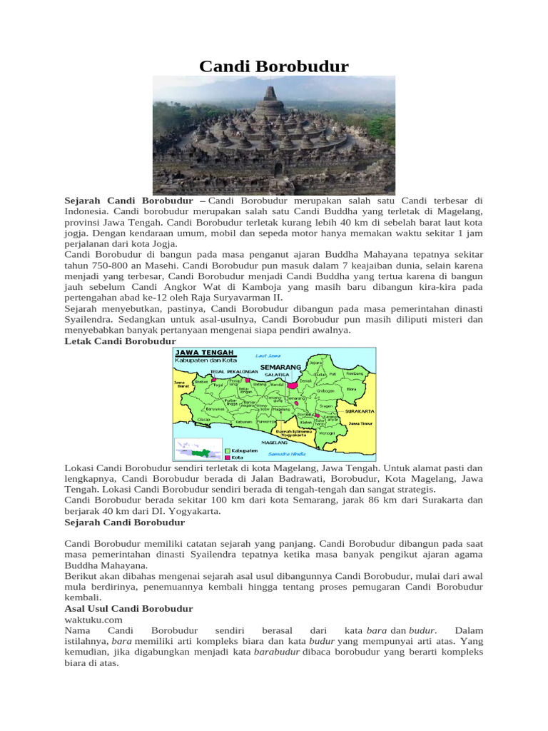 Candi Borobudur | PDF