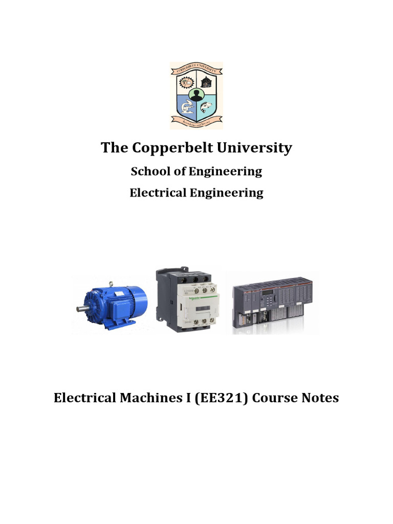 Electrical Machines I EE 321 Course Module | PDF | Inductance ...
