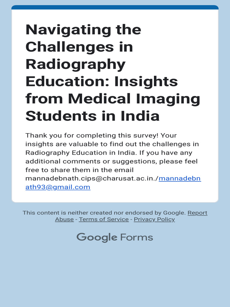 Navigating The Challenges in Radiography Education Insights From ...