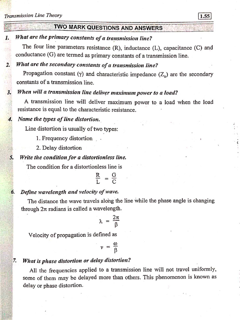 TLRF 2 Marks | PDF