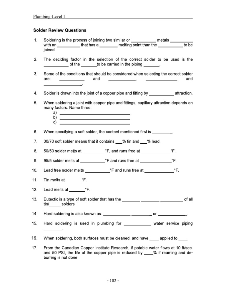 Solder Questions | PDF