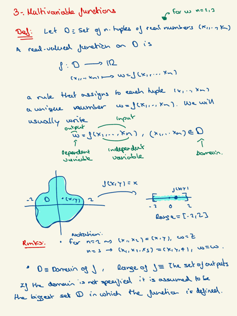 3 Multivariable Functions | PDF