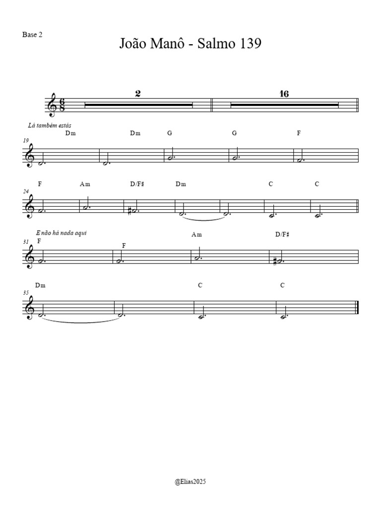 João Manô - Salmo 139 - Base 2 | PDF