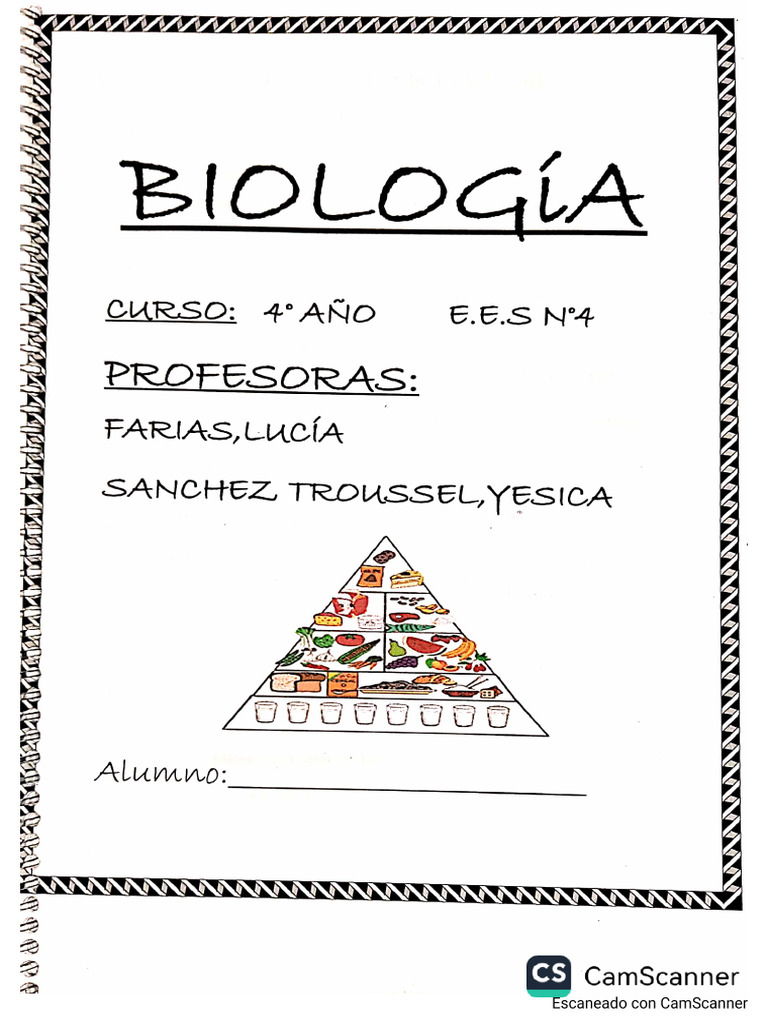 Cuadernillo BIO 4to Año (1) | PDF