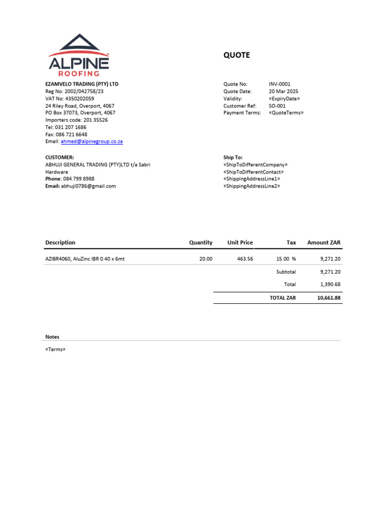 Invoice Slip | PDF