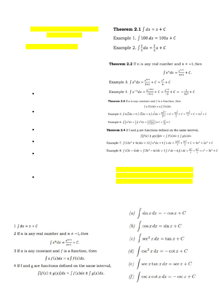 BASIC CALCULUS 4TH QUARTER REVIEWER | PDF | Integral | Function (Mathematics)