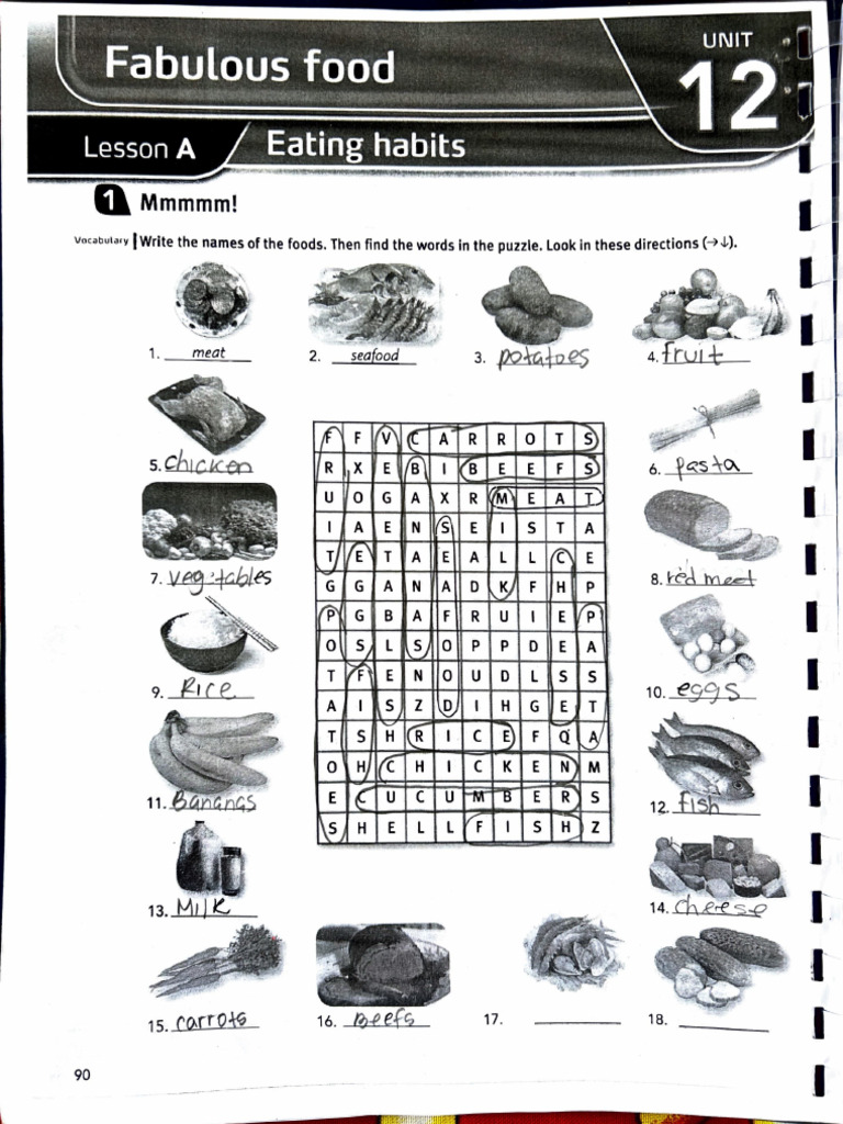 Assignment 12.1 - WORKBOOK | PDF | Cuisine | Foods