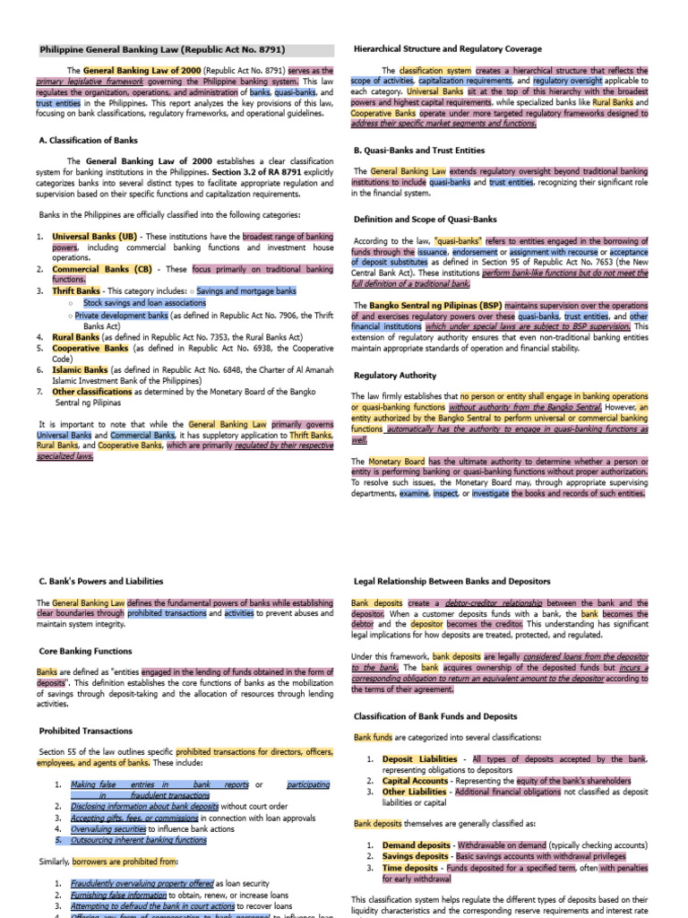 BANKING LAWS 1-Word | PDF | Banks | Receivership