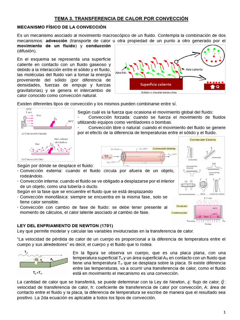 TEMA 3-apunte | PDF | Convección | Capa límite