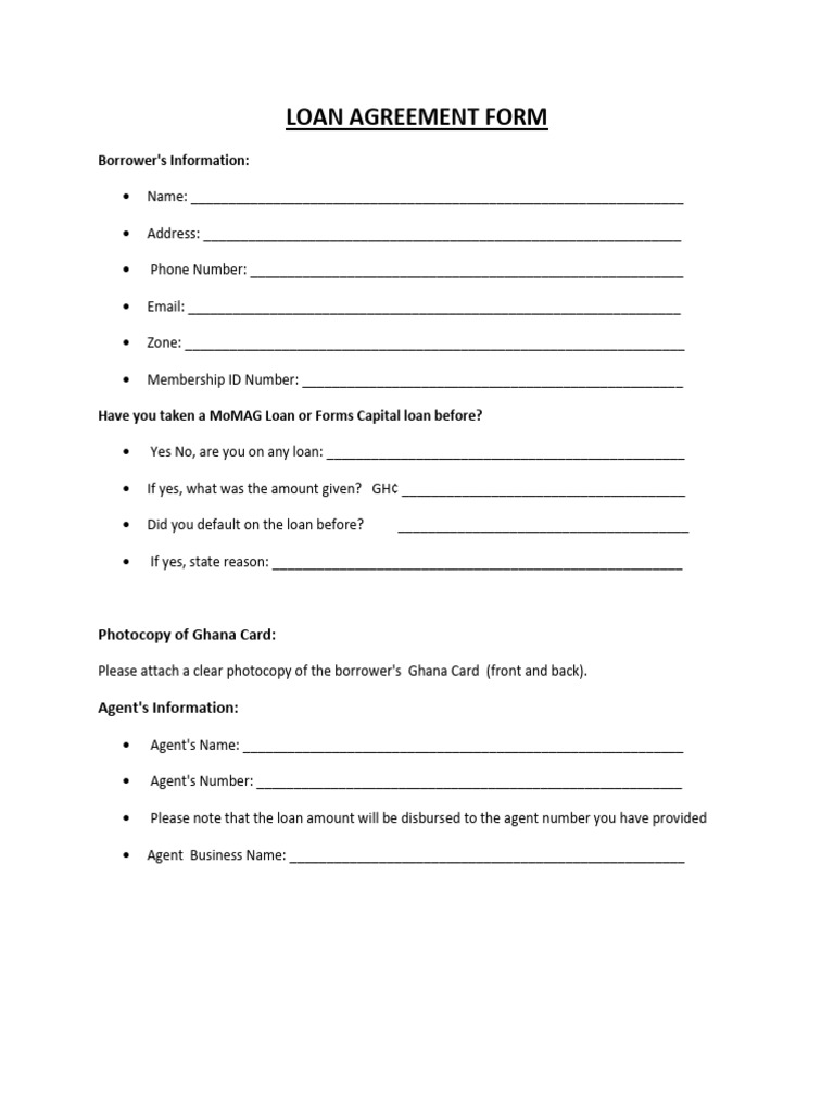 LOAN AGREEMENT-WPS Office-1 | PDF | Loans | Interest