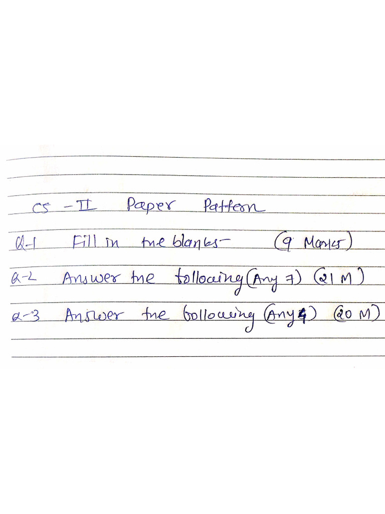 CS2 Question Bank Final Exam | PDF