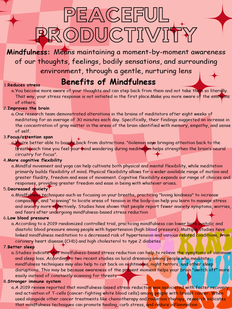 Mindfulness Poster - Shape-Up Final | PDF | Mindfulness | Meditation