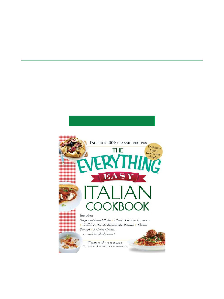 Exclusive Own The Everything Easy Italian Cookbook Includes Oregano ...