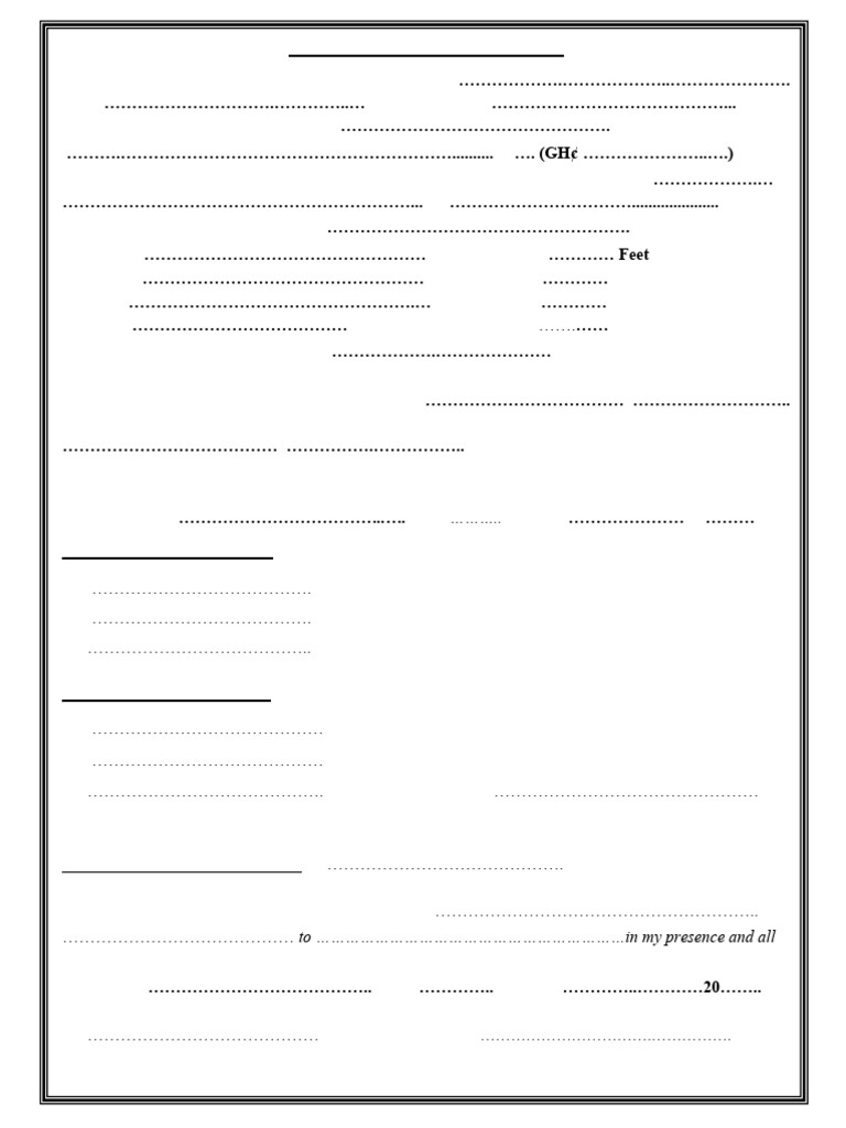 Land Sale Receipt Template | PDF