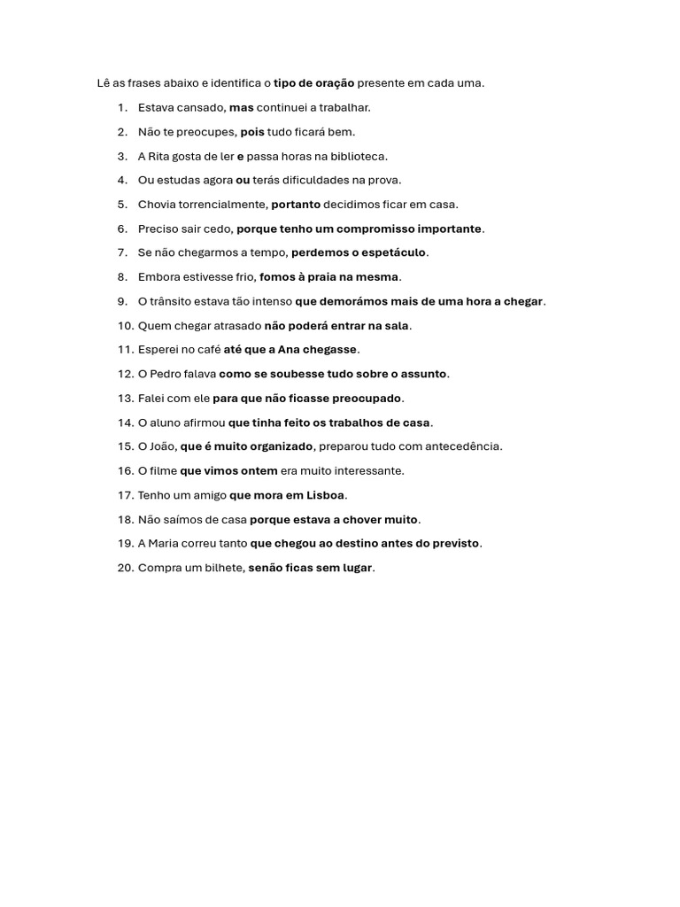 Oraçoes e Funcoes Sintaticas 9 Ano | PDF | Assunto (gramática) | Maria ...