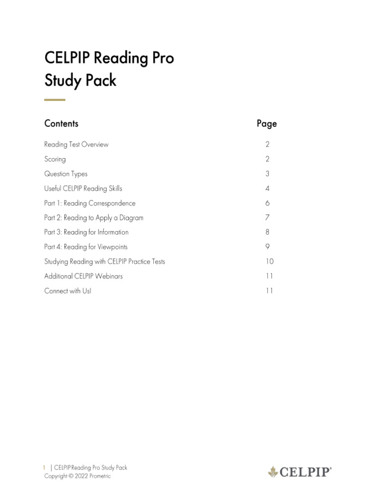 Reading Pro Study Pack BANK OFFER LINKS | PDF