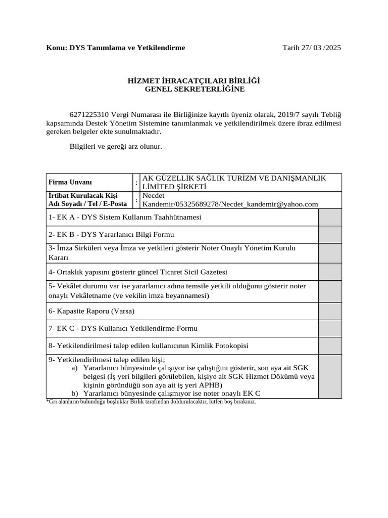 1.DYS-Dilekce-HIB - 35 Kaşe Imza | PDF