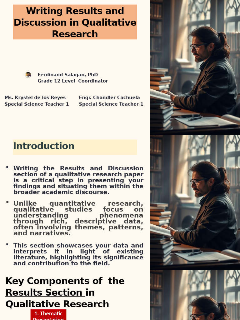 Writing Results & Discussion in Qualitative Research | PDF ...
