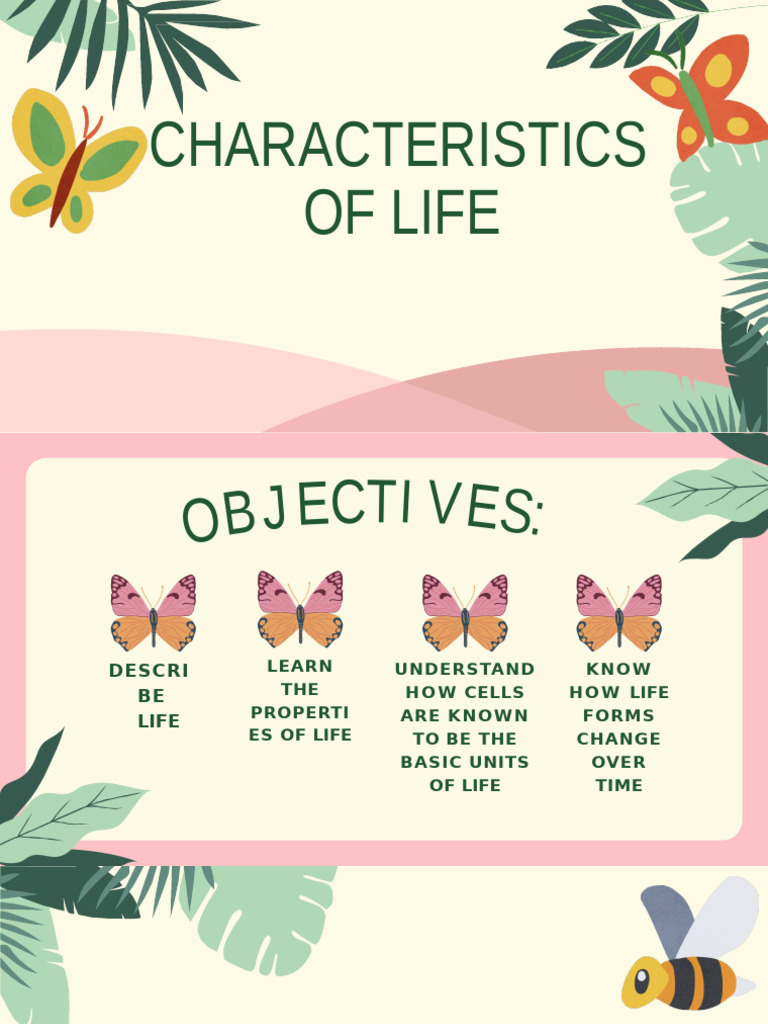 Characteristics of Life | PDF | Cell (Biology) | Life