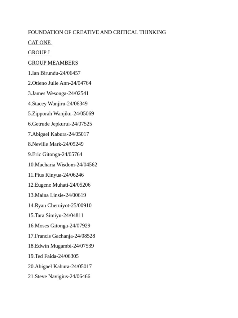 Foundation of Creative and Critical Thinking | PDF | Fallacy