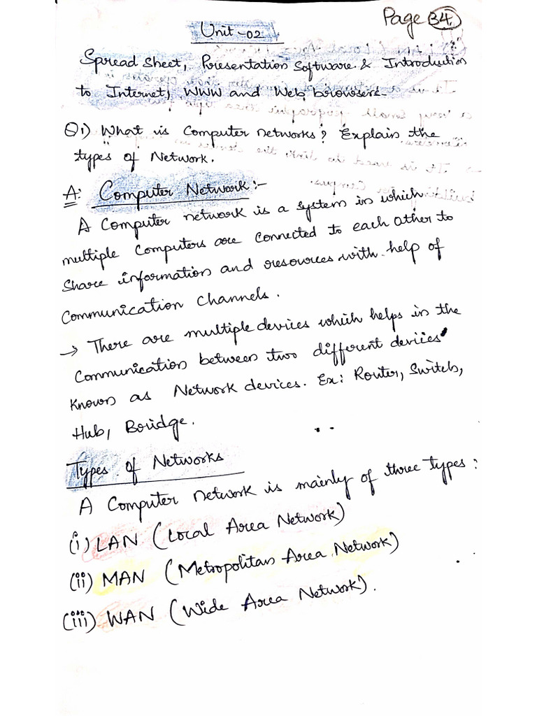 BCS Unit 2 Spreadsheet, Presentation Software & Introduction To The Internet, WWW and Web ...