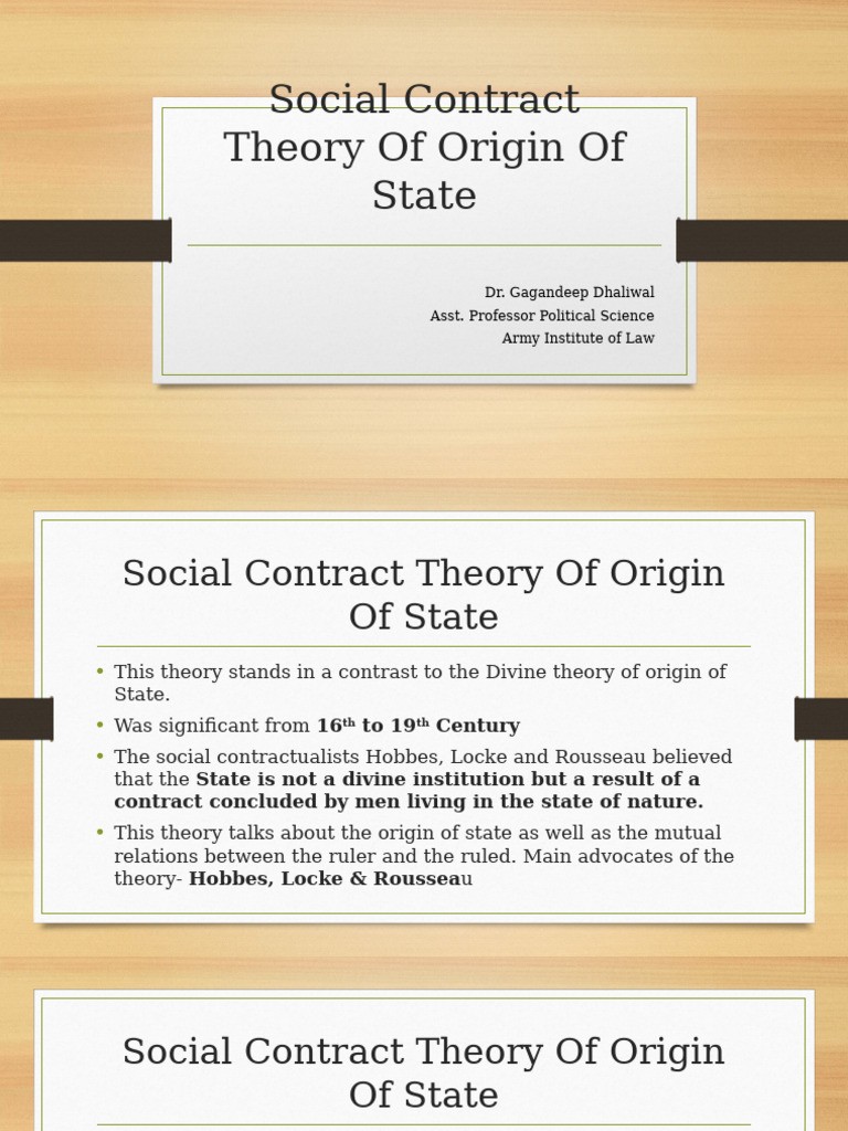 Hobbes' Theory of Origin of State | PDF | Social Contract | Thomas Hobbes