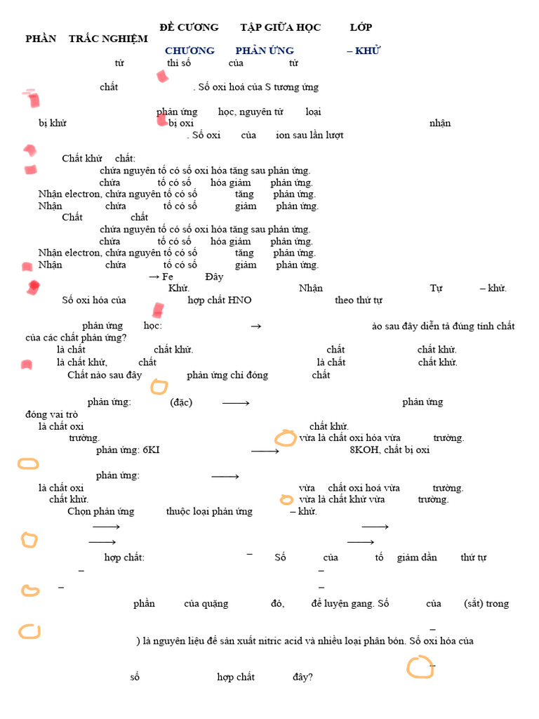 Đề Cương Ôn Tập GHK Ii Lớp 10 | PDF