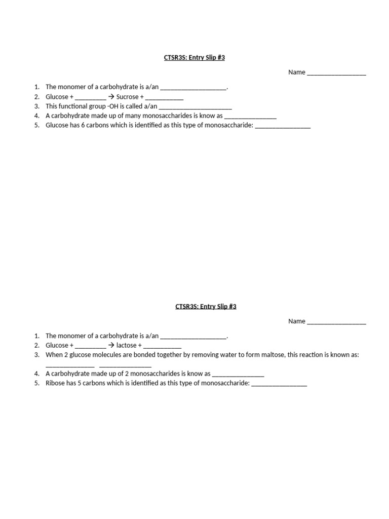 Entry Slip 3 | PDF