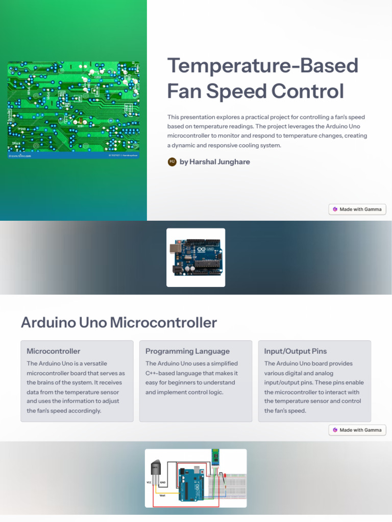 Temperature Based Fan Speed Control Pdf Sensor Arduino 3072
