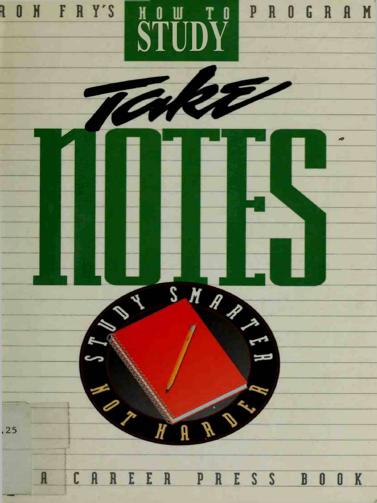 Ron Fry - Take Notes-Career Press (1994) EDIT | PDF