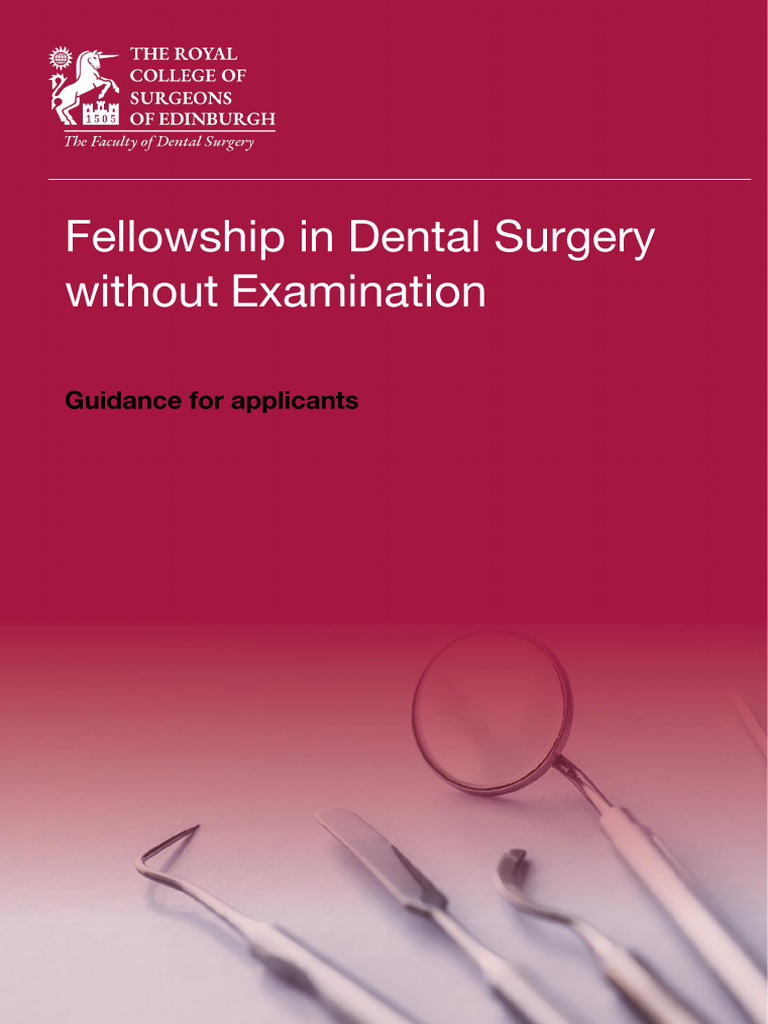 Rcsed Fds Without Examination Guidance For Applicants | PDF