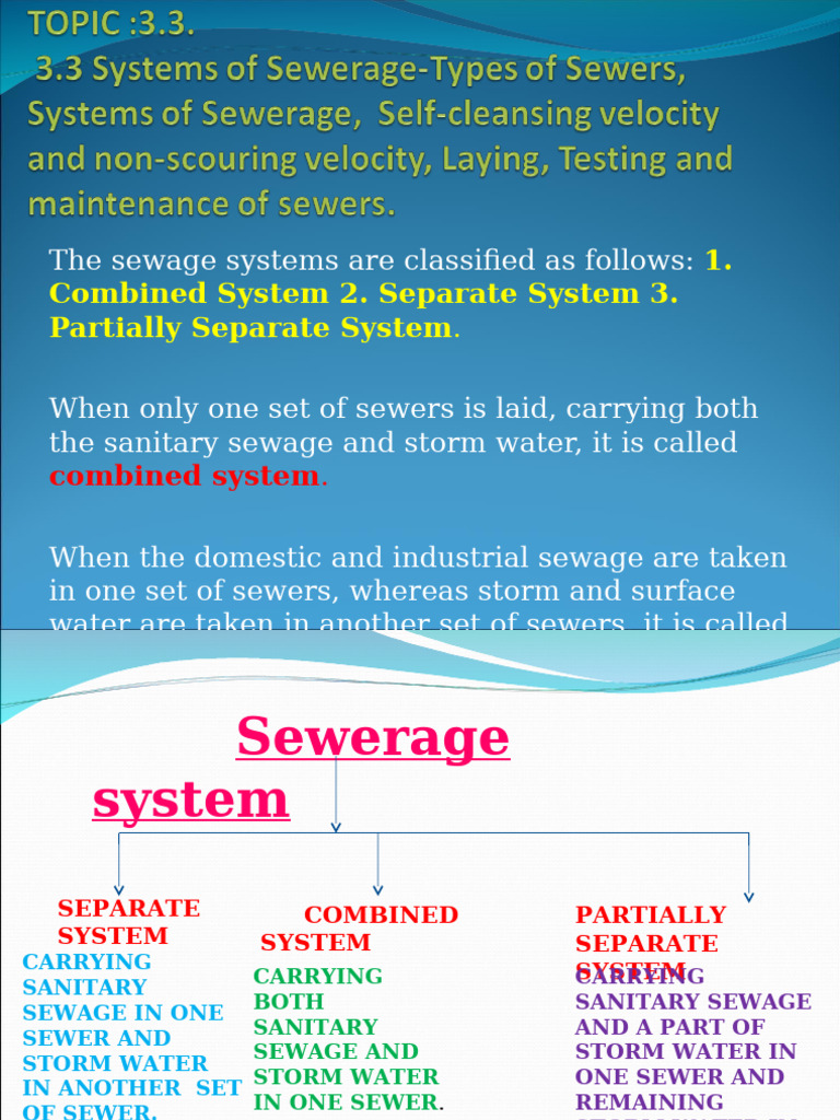 Types of Sewage Systems Explained | PDF | Sanitary Sewer | Water