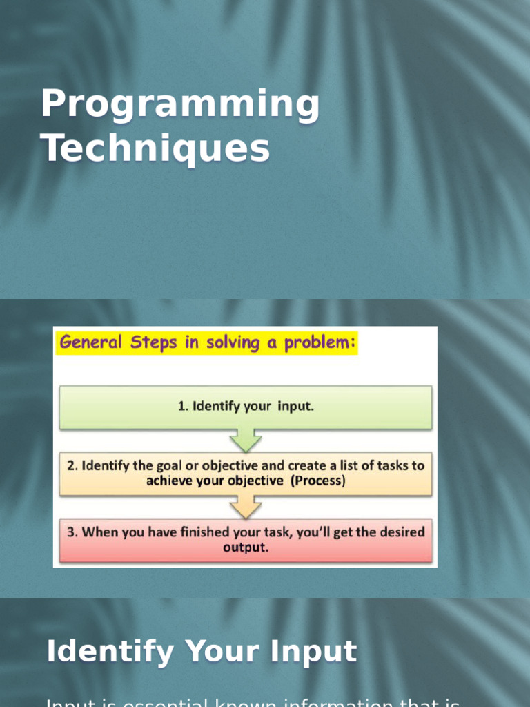 Grade 6 - Programming Techniques | PDF | Computer Program | Programming